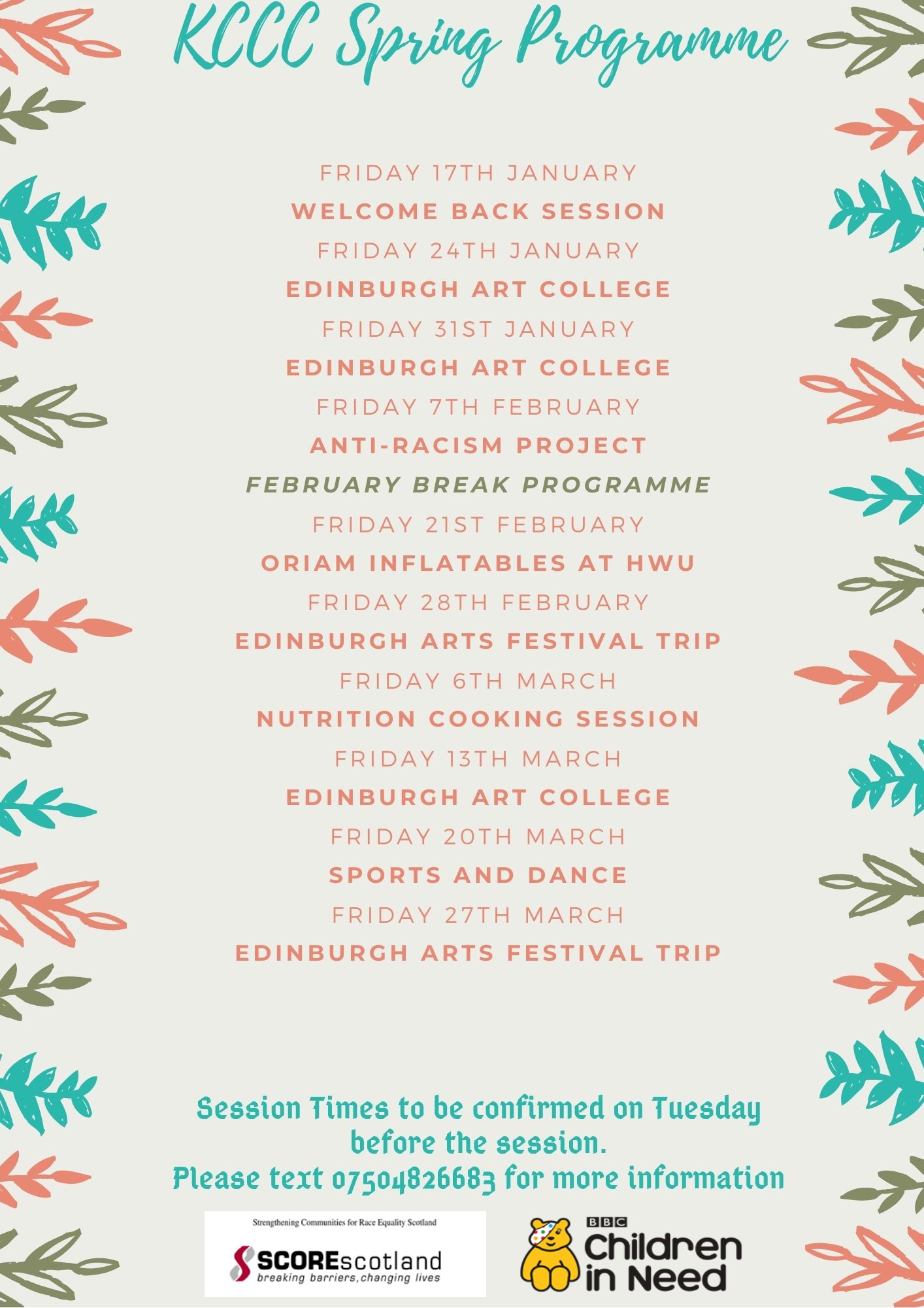 SCOREscotland Spring Youth Programme - Digital Sentinel