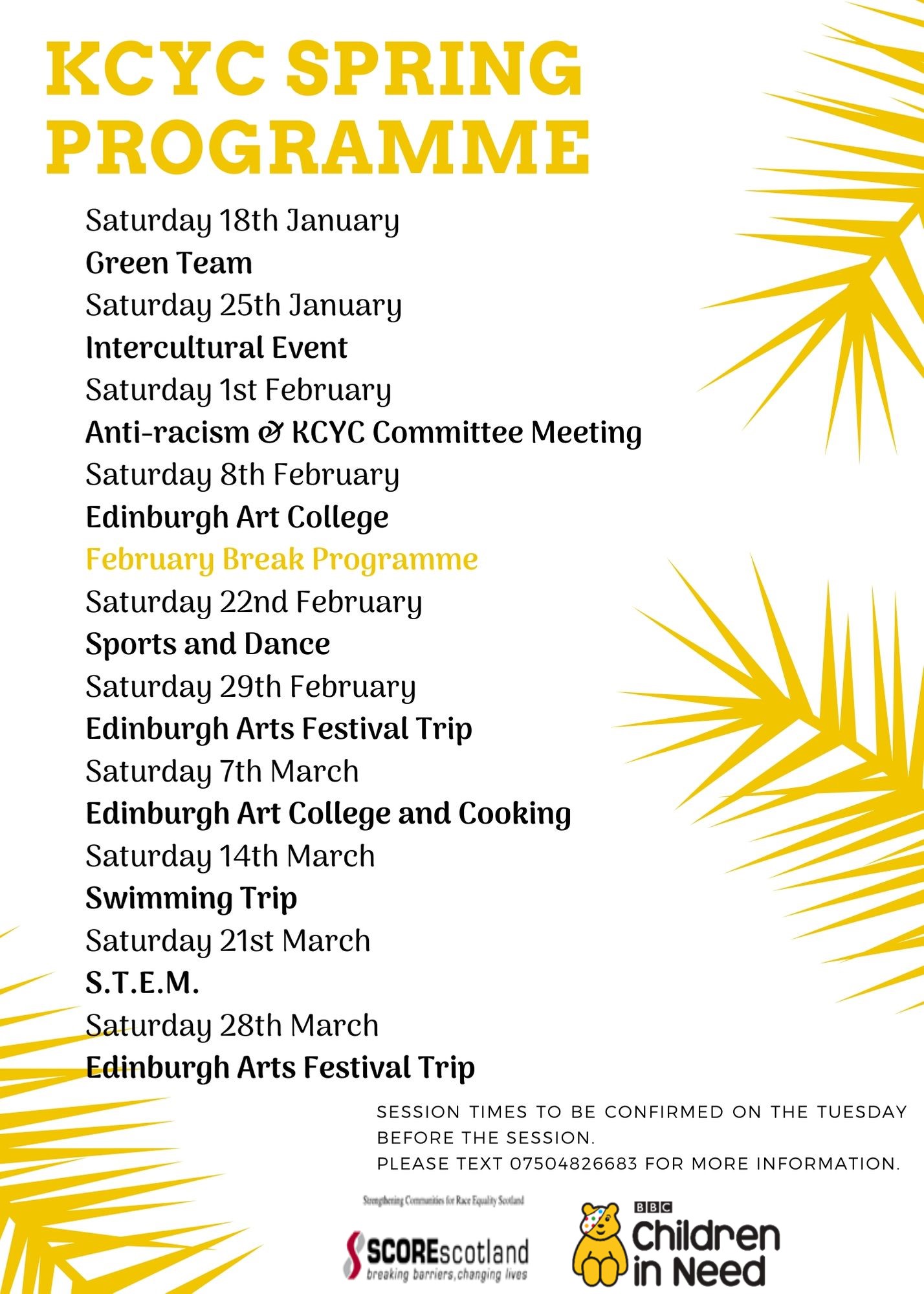 SCOREscotland Spring Youth Programme - Digital Sentinel