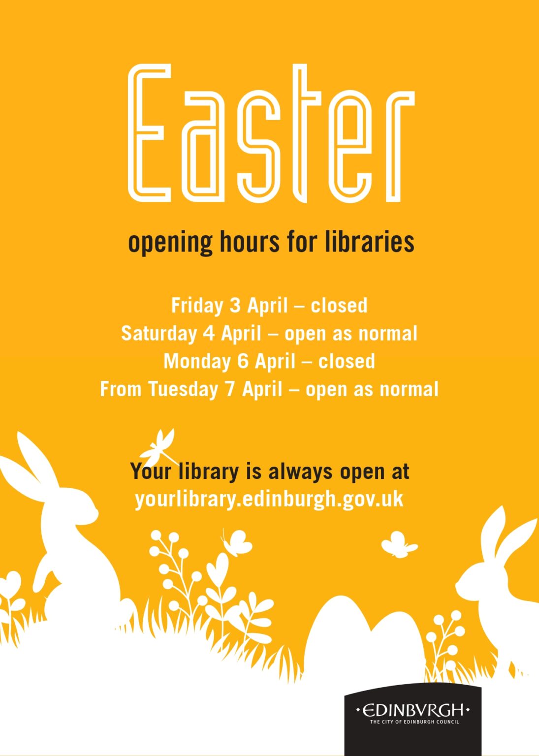 Digital Sentinel - Library Easter opening hours