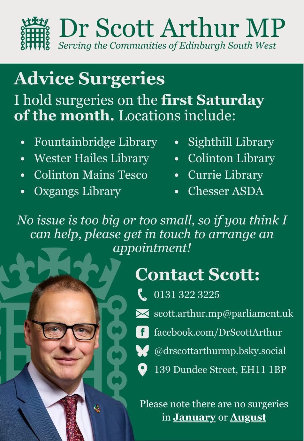 Digital Sentinel - Local MP Monthly Surgeries